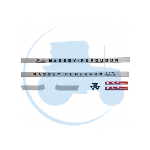 JEU AUTOCOLLANTS pour tracteurs MASSEY-FERGUSON