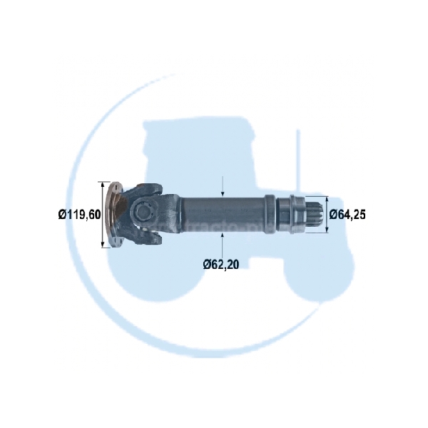 ARBRE A SOUDER pour ponts Z F - Tracto Pieces