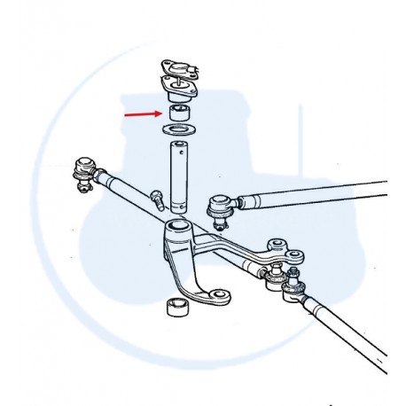 BAGUE AXE DE RENVOI pour tracteurs SOMECA - Tracto Pieces