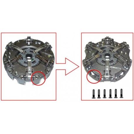 KIT EMBRAYAGE Ø 280/280 mm céramétallique pour tracteurs LANDINI MASSEY-FERGUSON