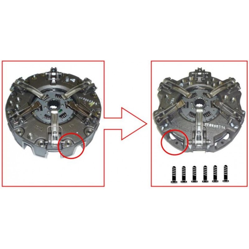 KIT EMBRAYAGE Ø 280/280 mm céramétallique pour tracteurs LANDINI MASSEY-FERGUSON - Tracto Pieces