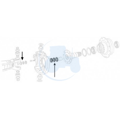 JOINT REDUCTEUR pour ponts Z F - Tracto Pieces