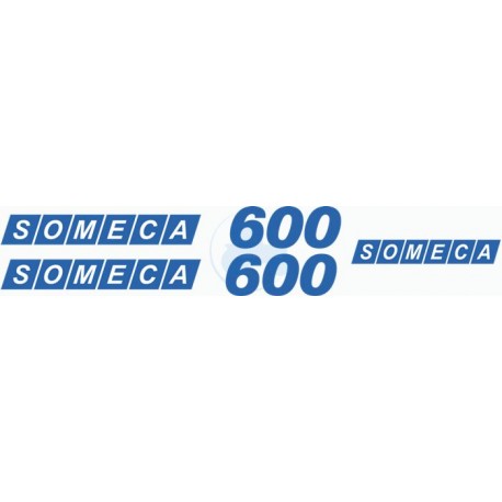JEU AUTOCOLLANTS SOMECA 600