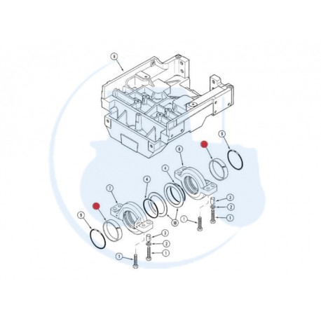 BAGUE DE BALANCIER APL 330 335 345 pour tracteurs CASE IH