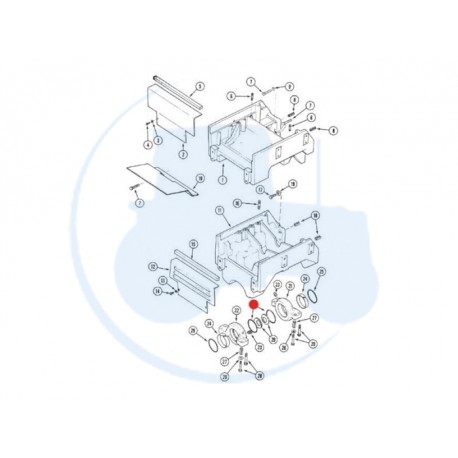JOINT TORIQUE PALIER PONT AVANT ZF pour tracteurs CASE IH