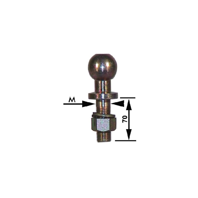 ROTULE DROITE Ø 50 MM FILETEE M19 MM LG 70 - Tracto Pieces