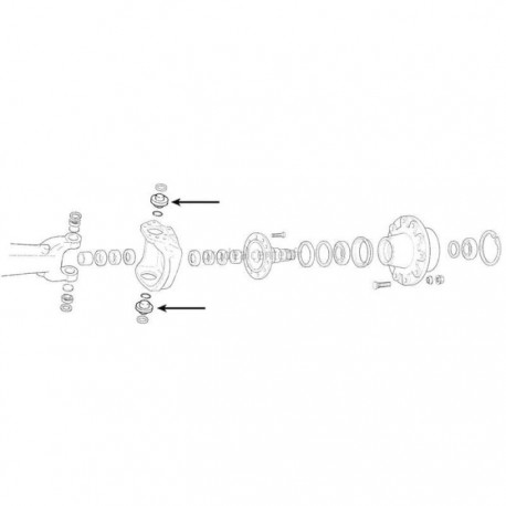 AXE DE PIVOT pour ponts Z F - Tracto Pieces