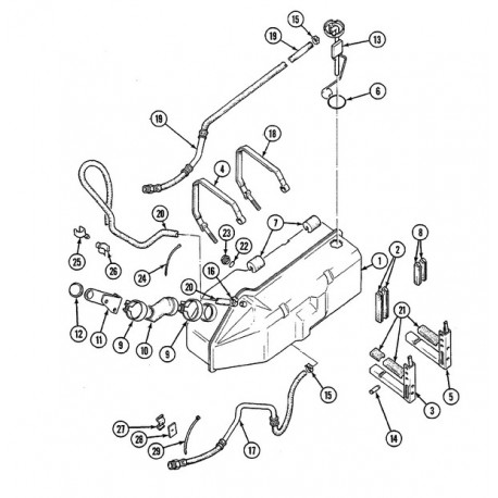 JAUGE GAZOLE pour tracteurs CASE IH