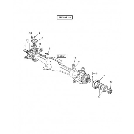 ECROU DE FUSEE pour tracteurs CASE IH FIAT NEW HOLLAND