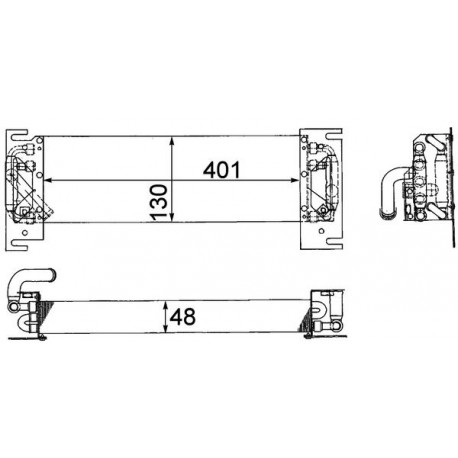 REFROIDISSEUR D'HUILE pour tracteurs JOHN DEERE série 50