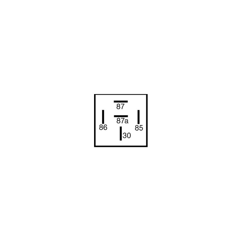 RELAIS INVERSEUR 12V 30/40A 5 BORNES avec diode