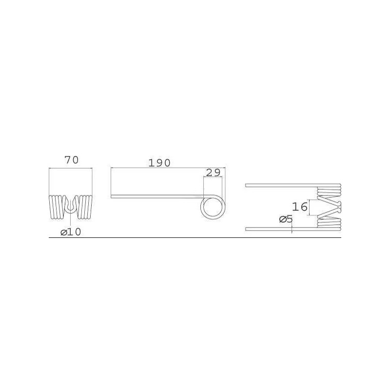 DENT ADAPTABLE WELGER 009405225 - Tracto Pieces